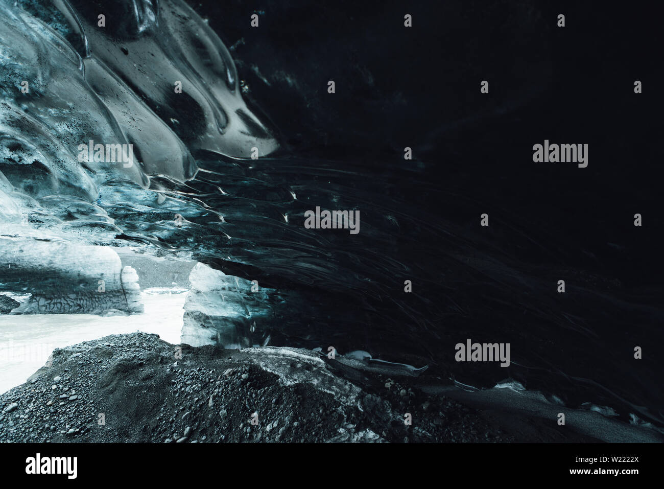 Little Ice Cave at the Glacier Lagoon Iceland Stock Photo - Alamy