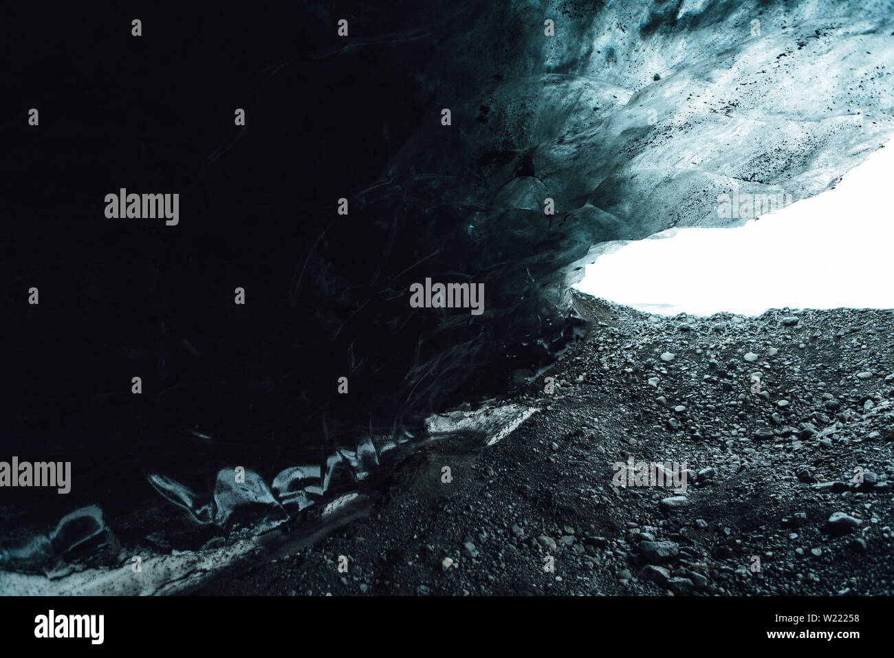 Little Ice Cave at the Glacier Lagoon Iceland Stock Photo - Alamy