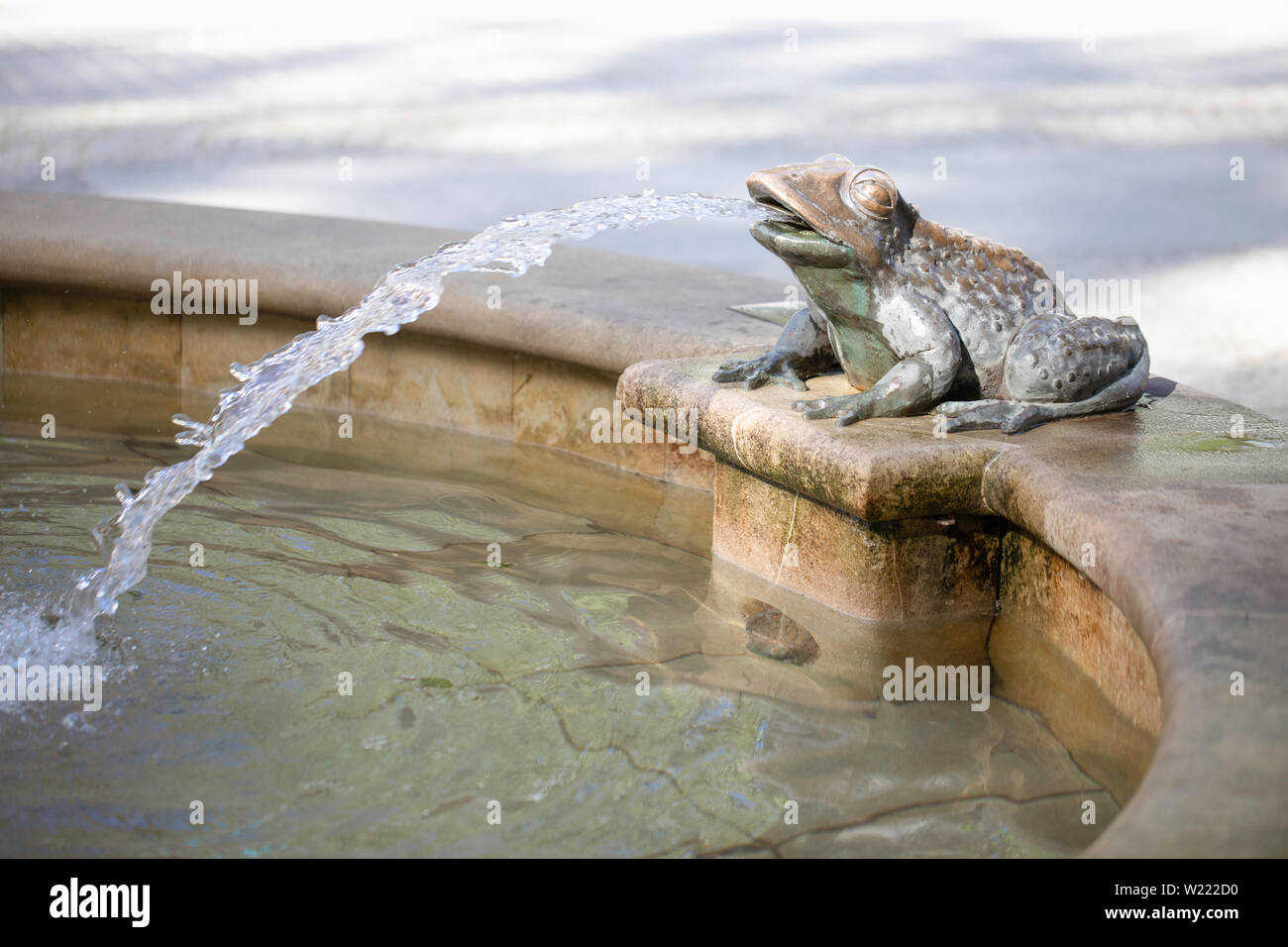 Swieradow - Zdroj / Poland - Famous frog statue by a fountain in the ...