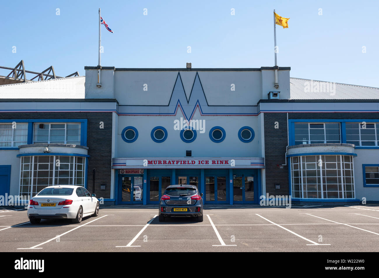 Entrance to Murrayfield Ice Rink in Murrayfield area of Edinburgh ...