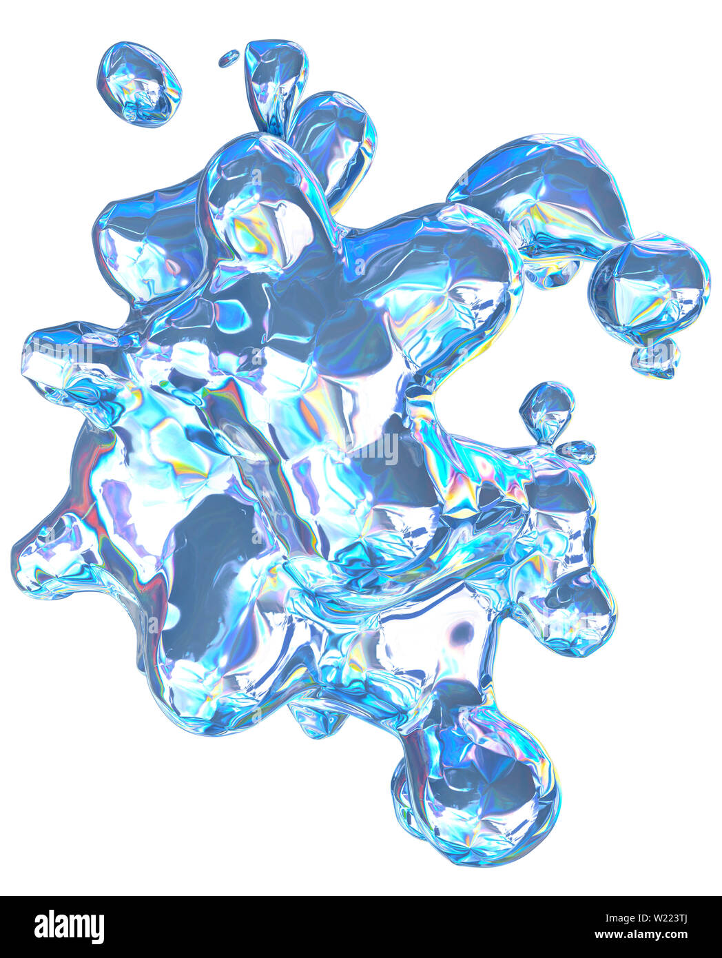 Abstract holographic foil shape. It can be used in print and web design ...