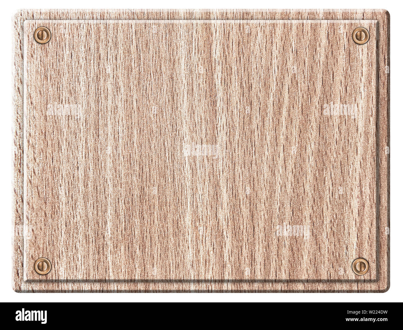 Empty wooden plank light wood isolated on white background Stock Photo ...