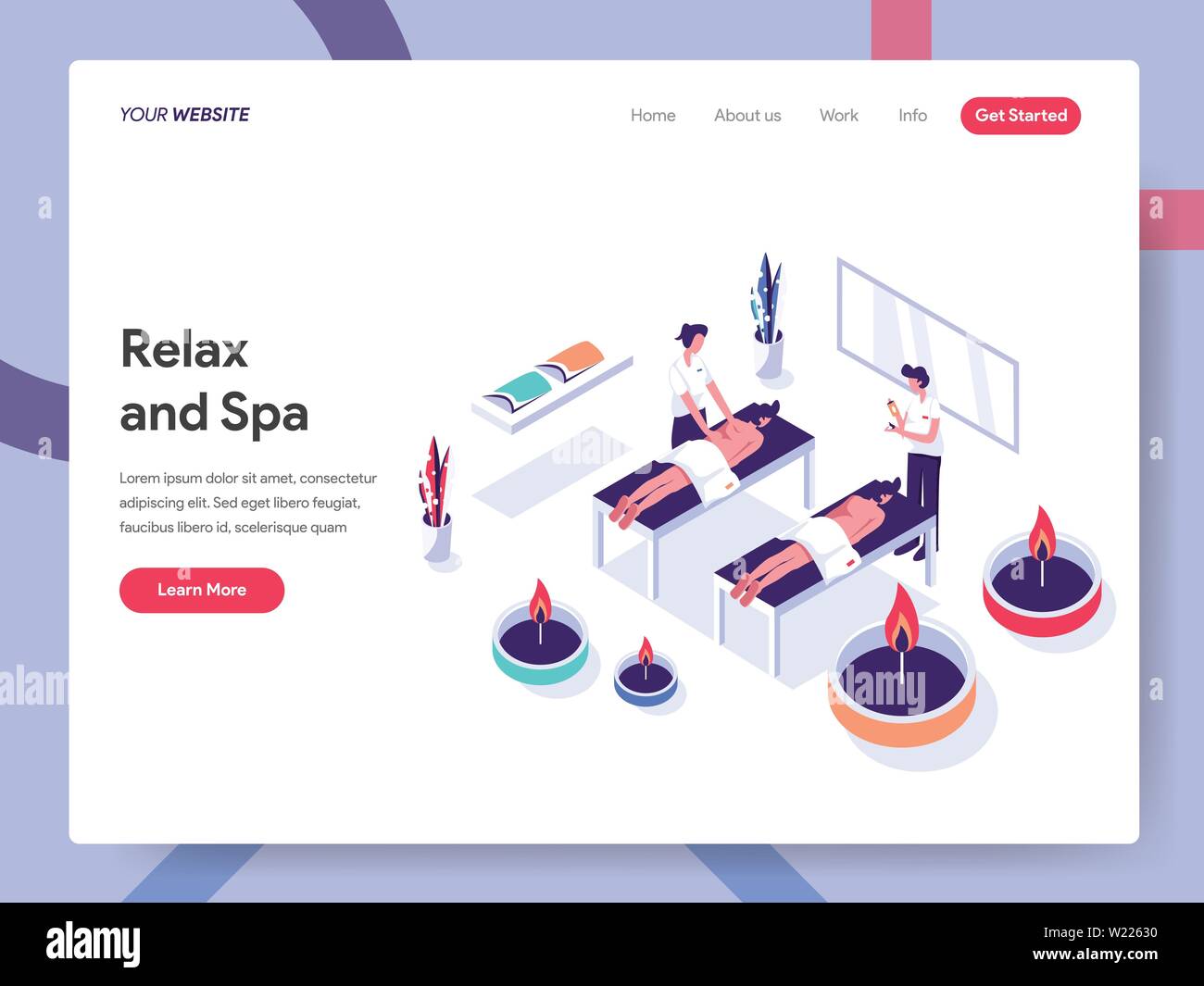 Spa relax Stock Vector Images - Alamy