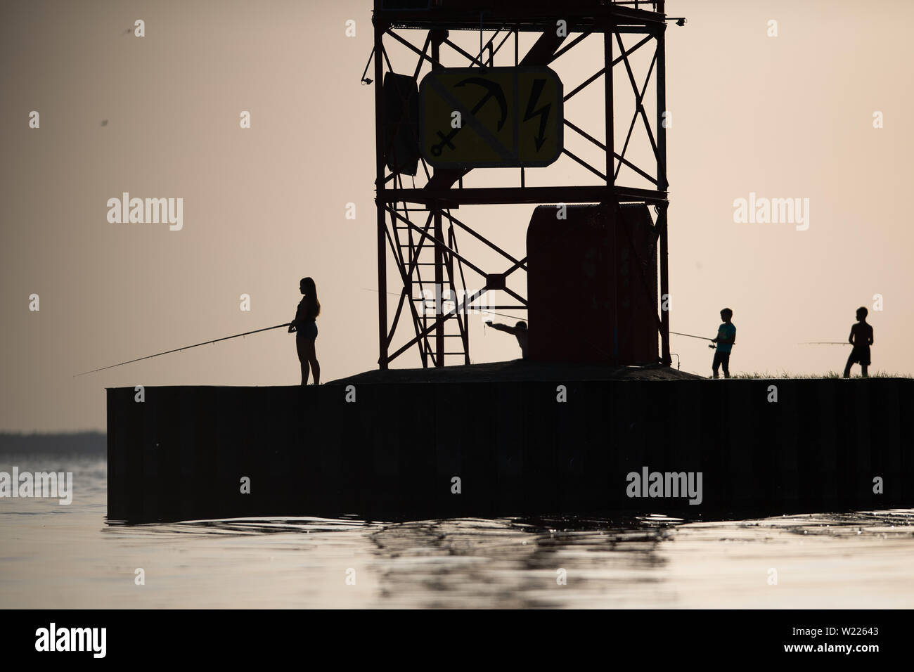 Fishing dock shadow hi-res stock photography and images - Alamy