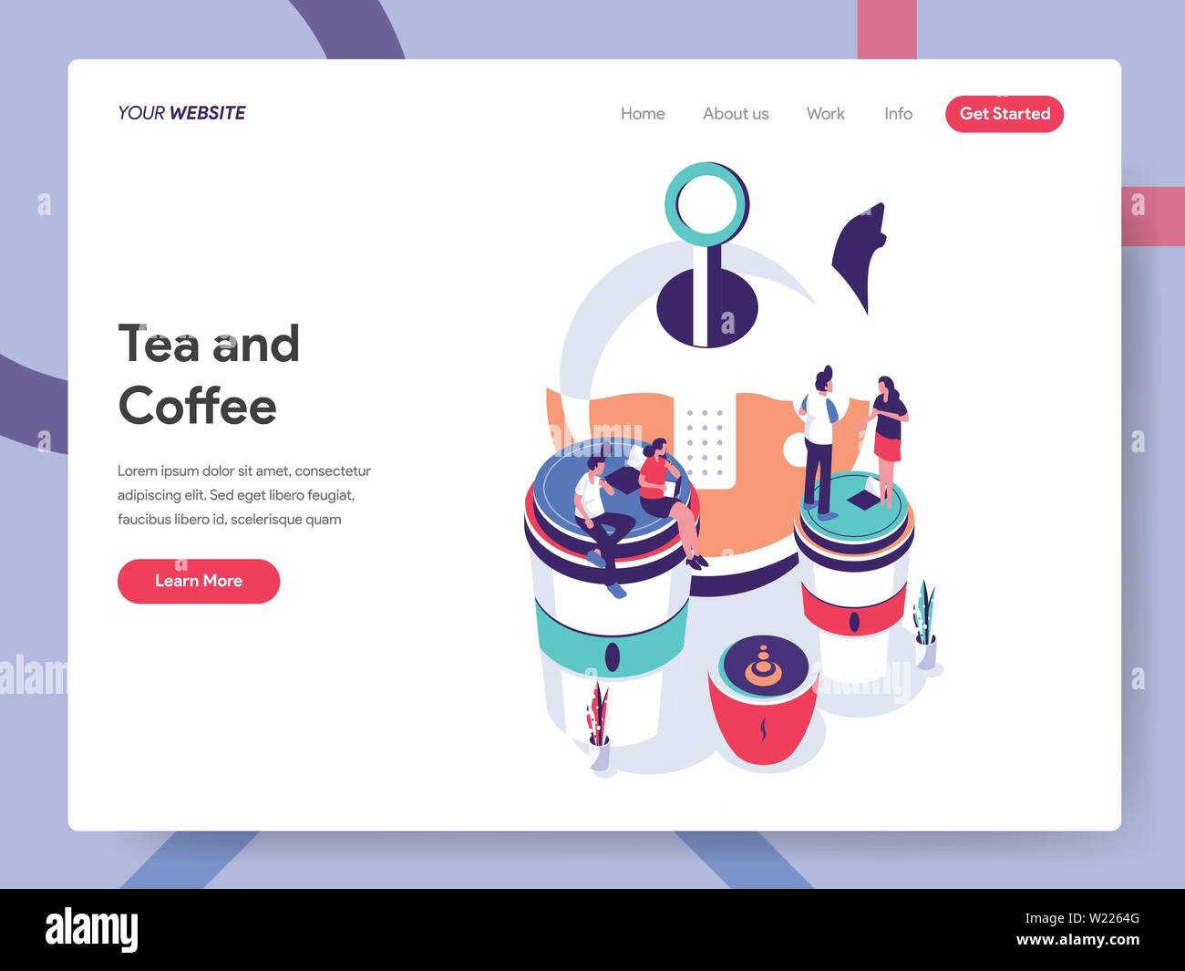 Coworking vector vectors hi-res stock photography and images - Alamy