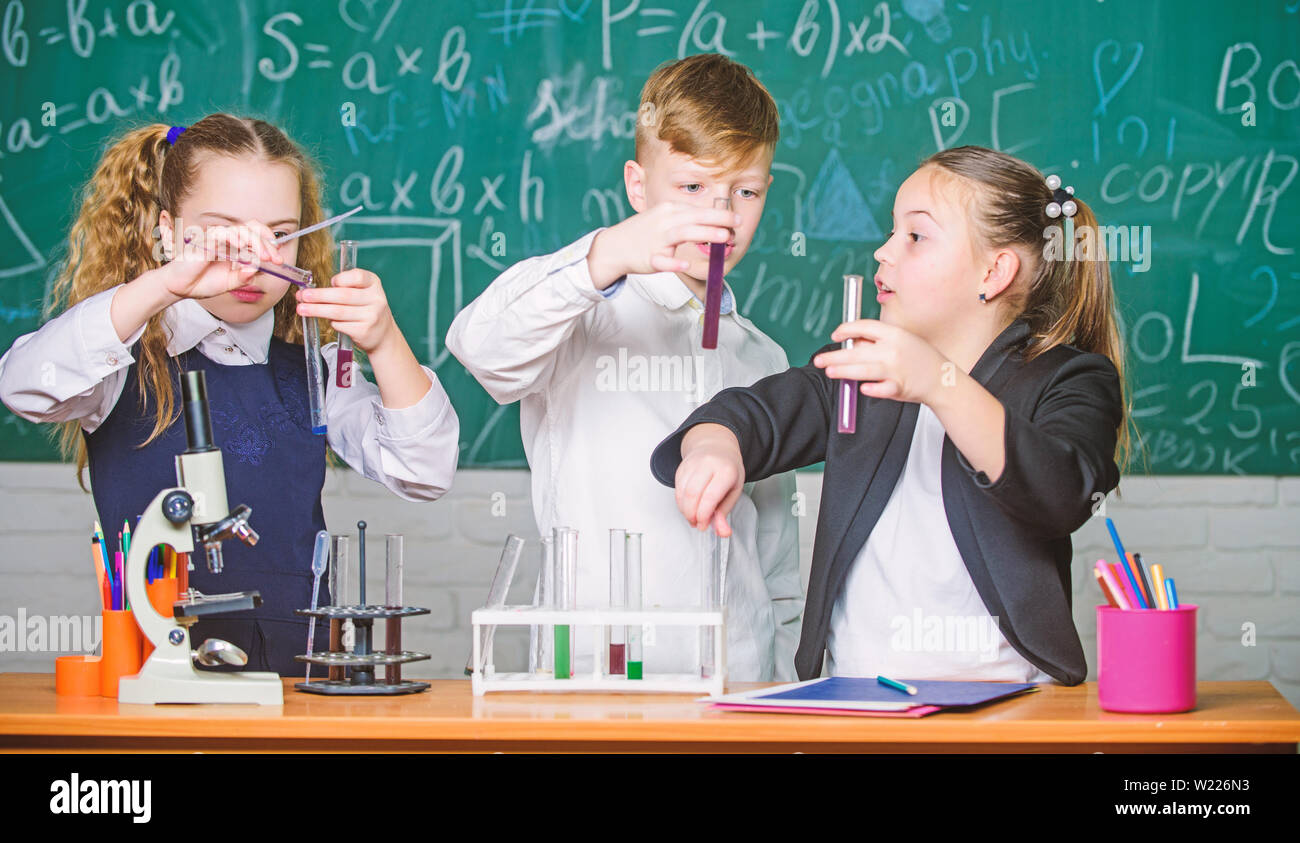 Lab microscope. Student preparing to the exams. Chemistry microscope ...