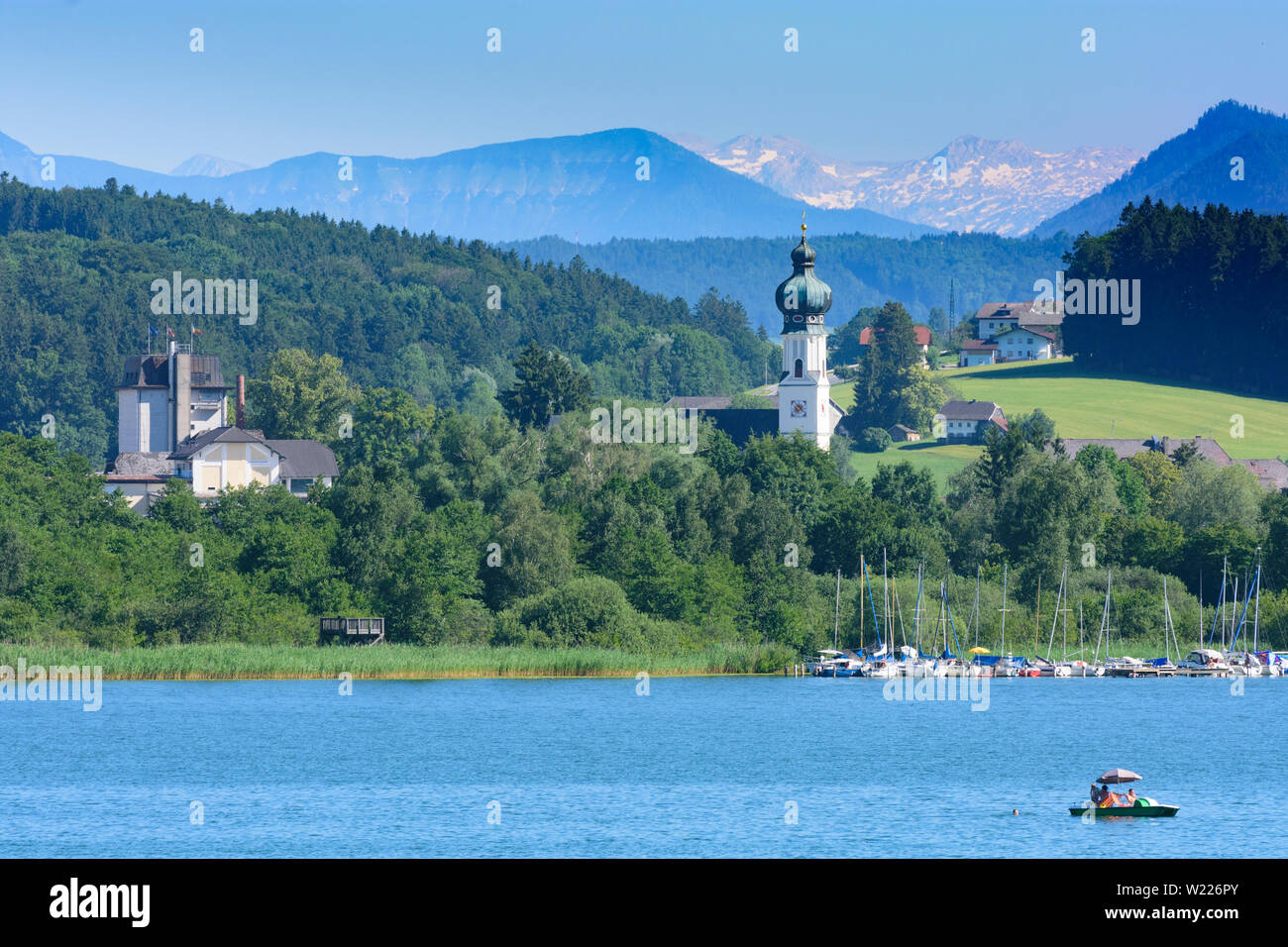 Obertrum am See: lake Obertrumer See, brewery Trumer Privatbrauerei ...