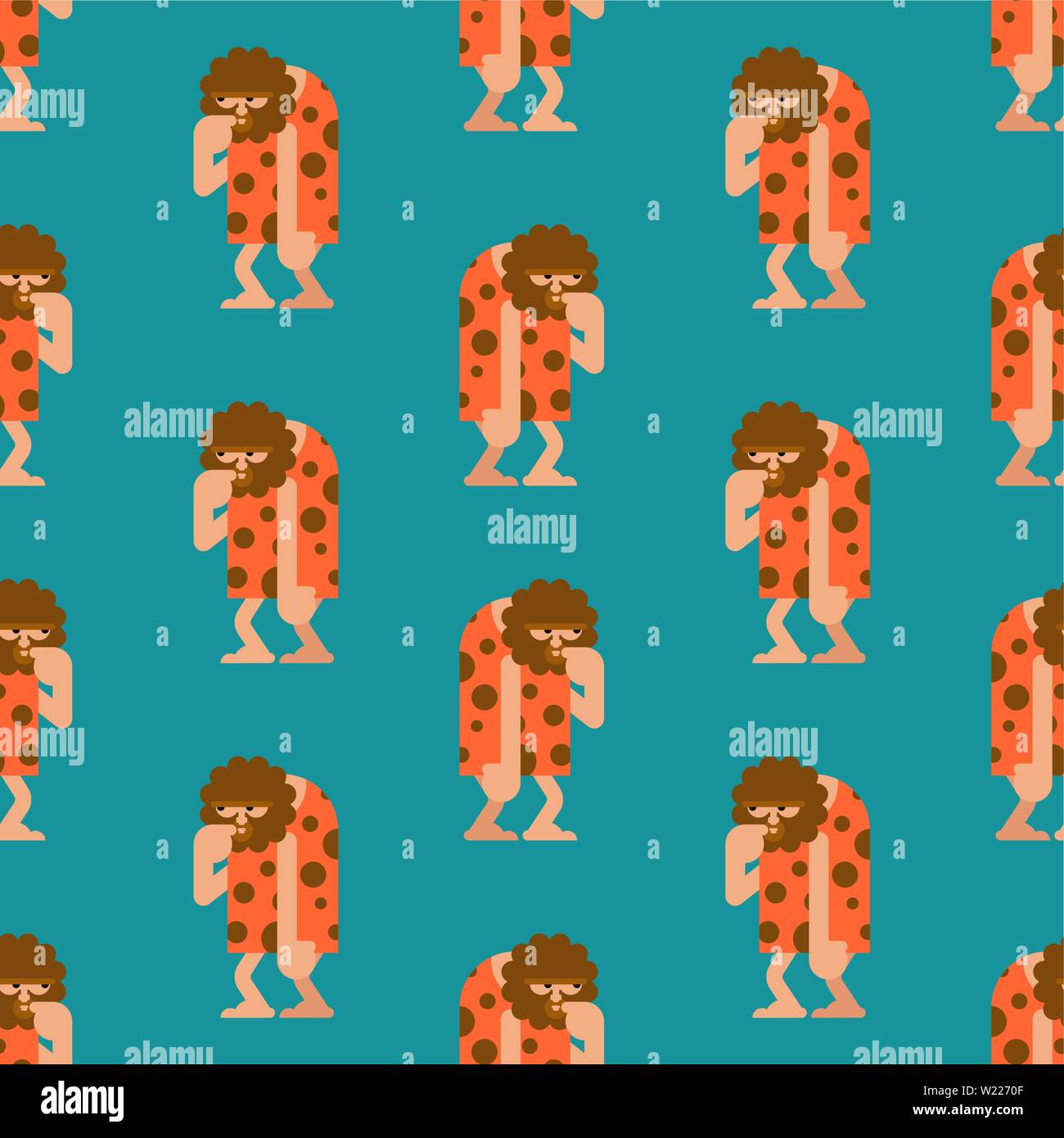 Caveman pattern seamless. Prehistoric man background . Ancient man ...