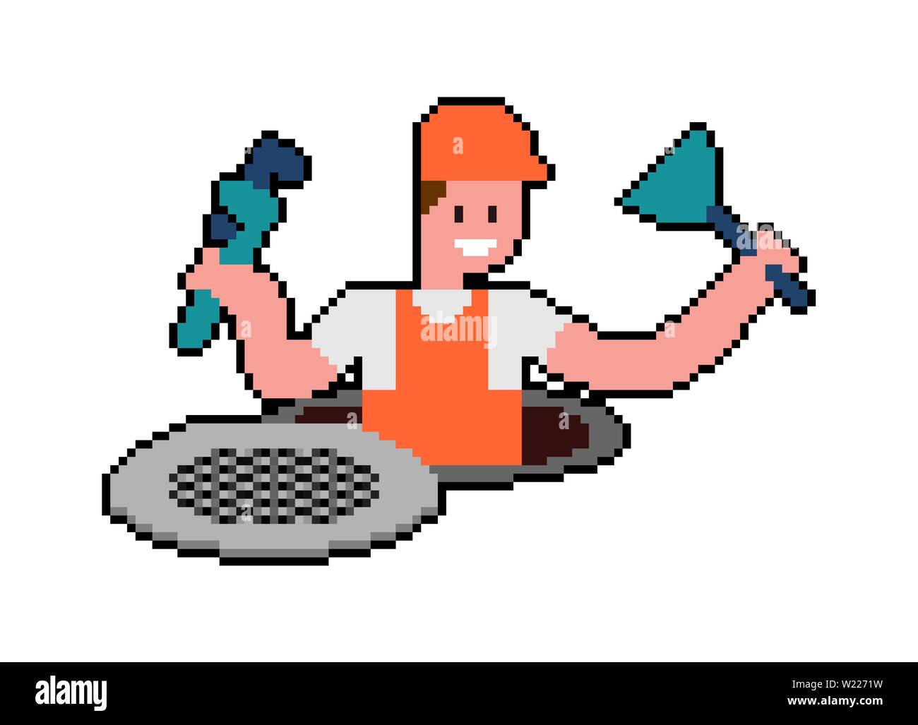 Plumber background in home Stock Vector Images - Alamy