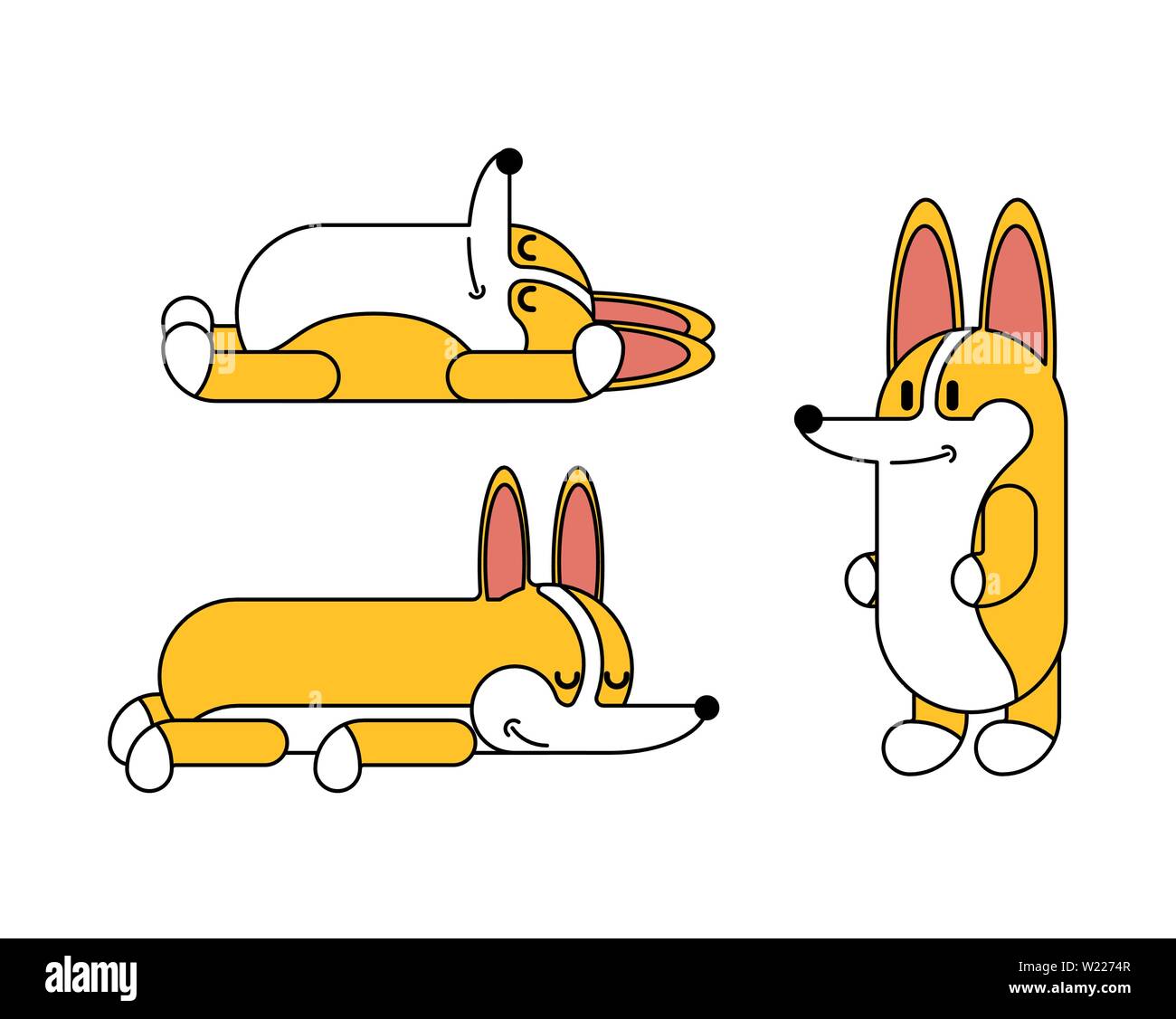 Welsh corgi nature Stock Vector Images - Alamy