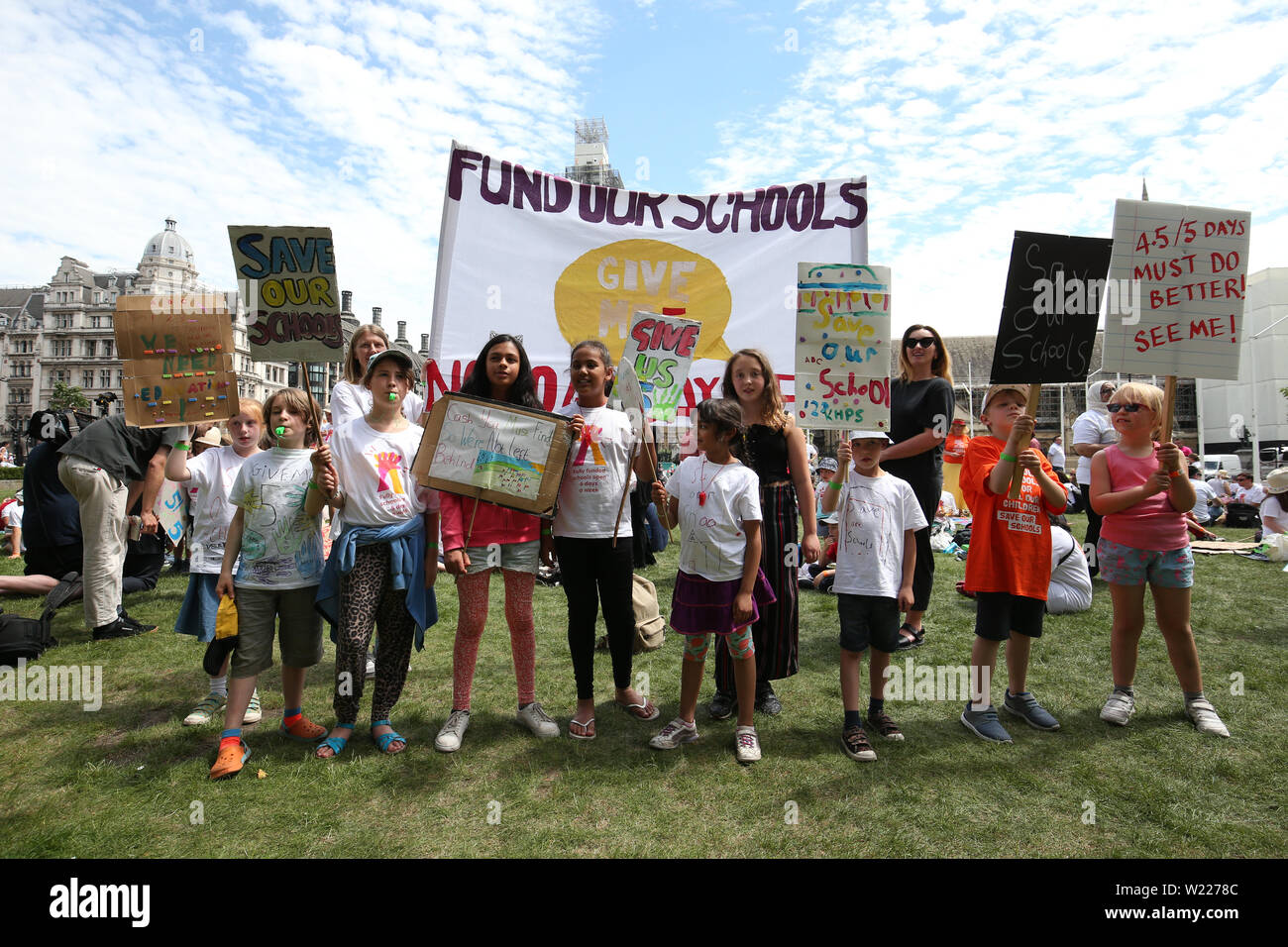 Parents protest over schools being forced hi-res stock photography and ...
