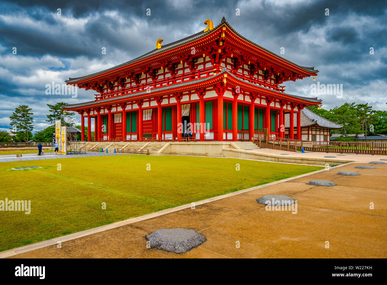 Kōfuku-ji Temple. A complex of Buddhist temple halls & pagodas, withan ...
