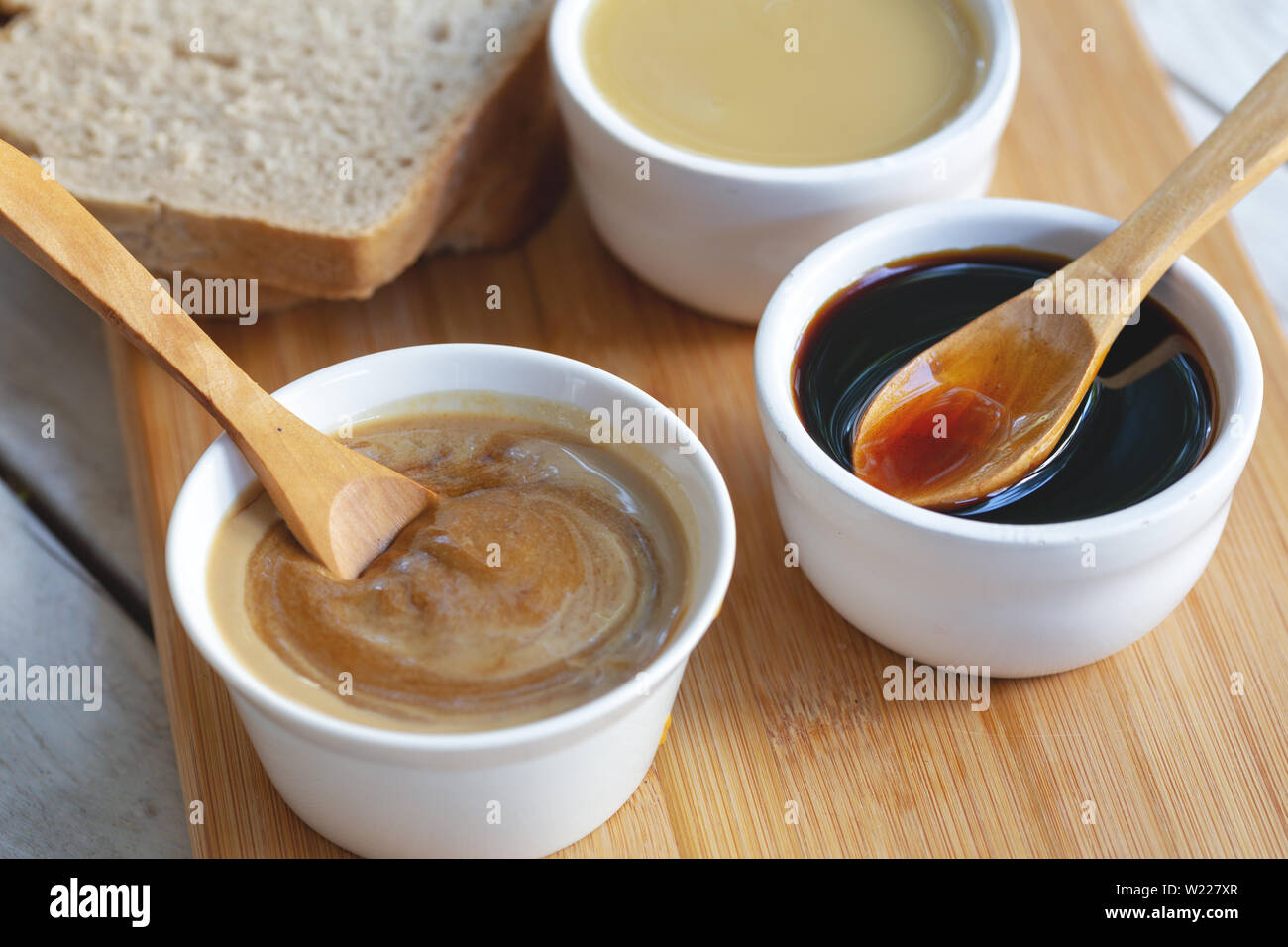Tahini and Molasses / Turkish Tahin Pekmez Stock Photo - Alamy