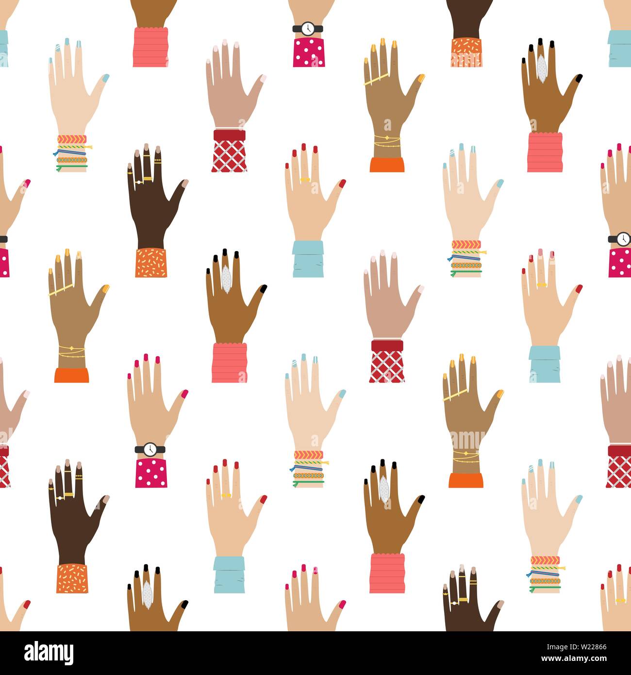 Racial Diversity Hands