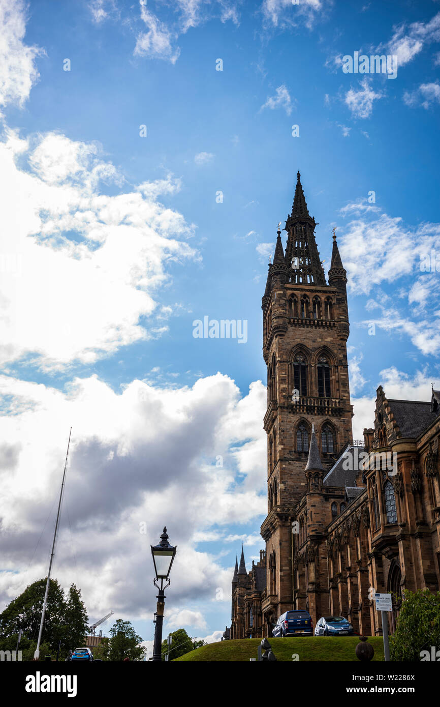 The signature gothic bell tower at Bute Hall at the University of ...