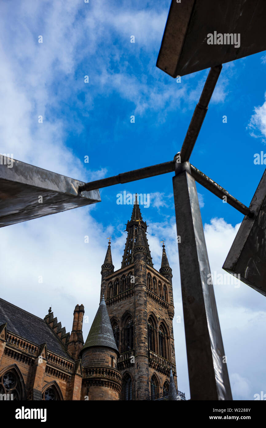 The signature gothic bell tower at Bute Hall at the University of ...