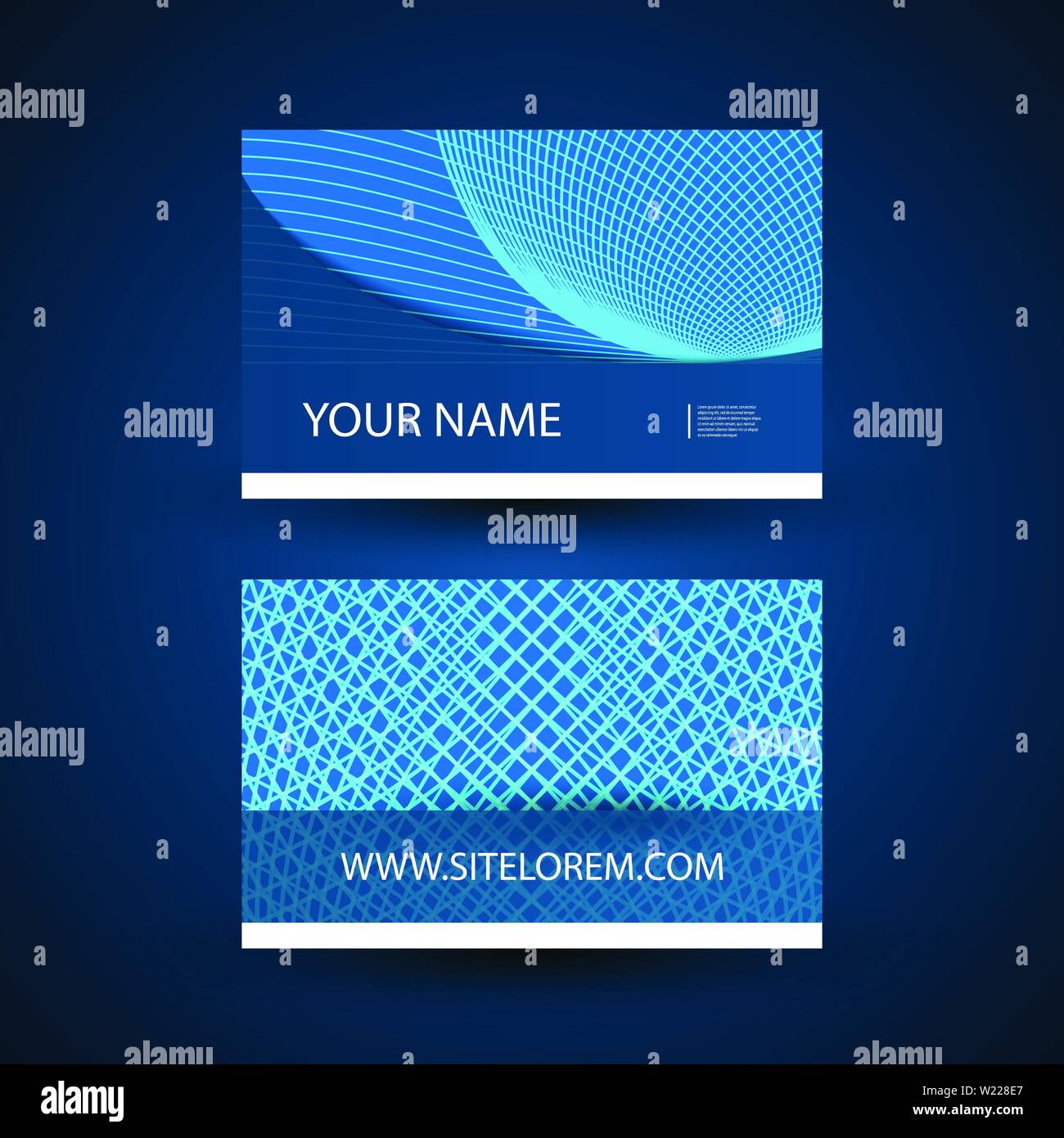 Abstract Colorful Modern Styled Business Card Template Creative Design ...