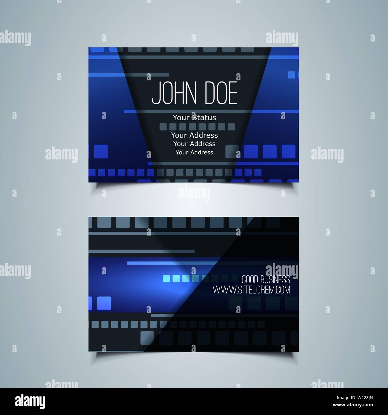 Abstract Colorful Modern Styled Business Card Template Creative Design ...