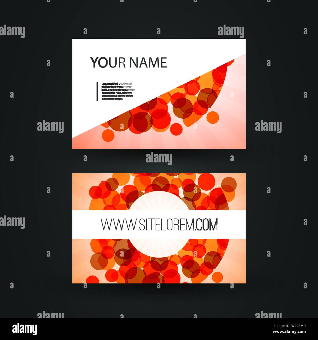 Abstract Colorful Modern Styled Business Card Template Creative Design ...