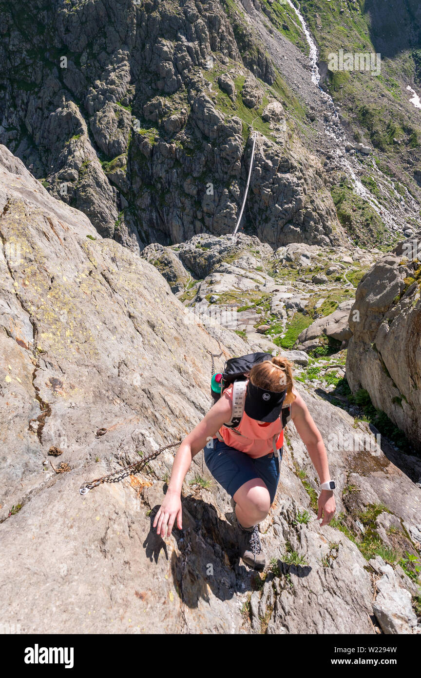 Girl on trail hi-res stock photography and images - Alamy