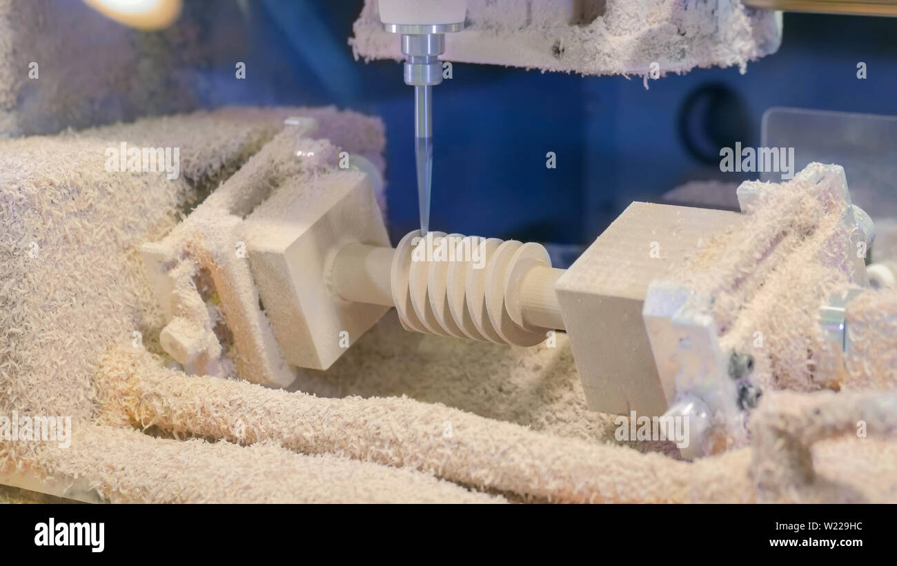 CNC engraving - milling machine during work Stock Photo - Alamy