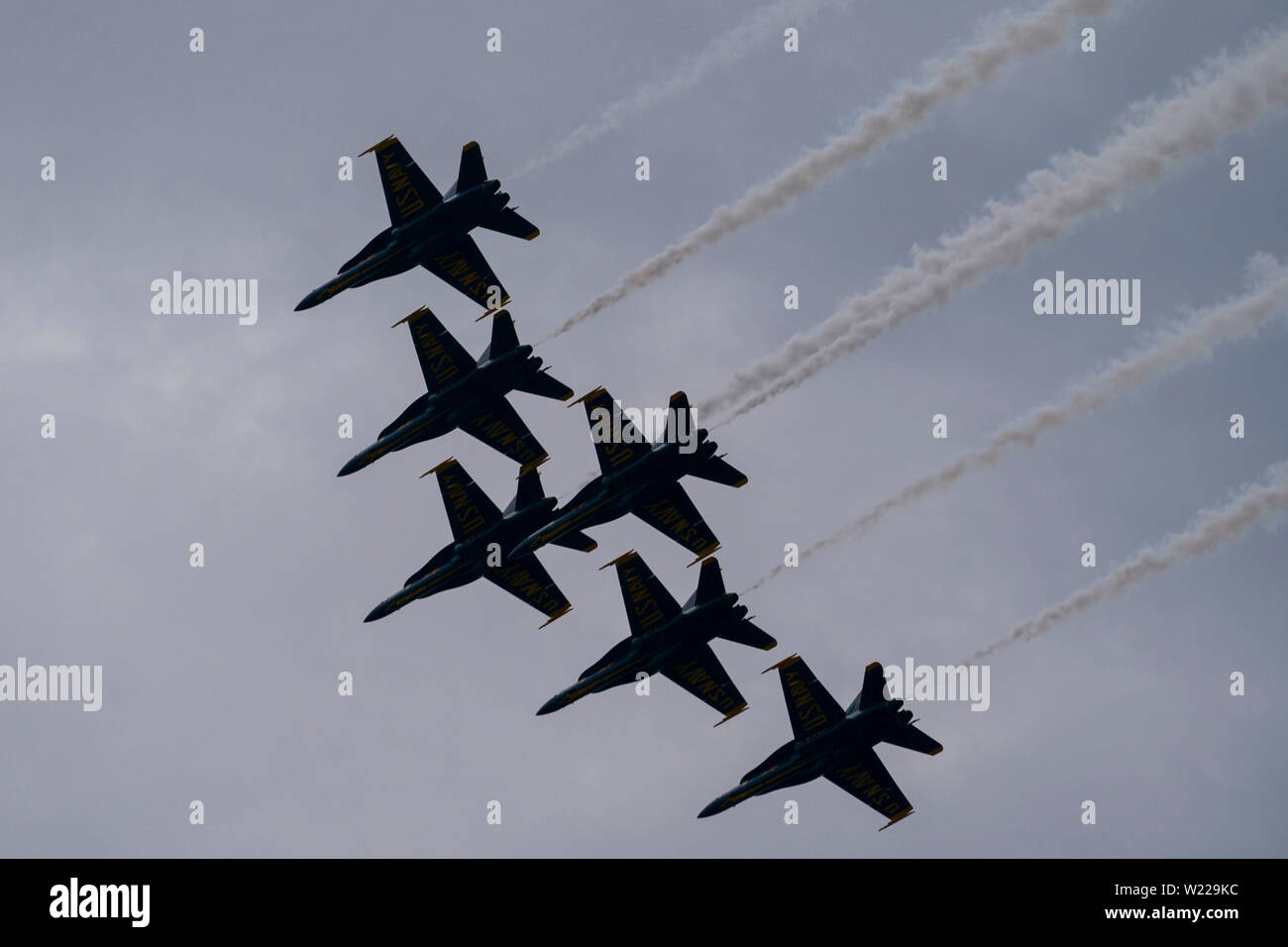 Washington, DC, USA. 4th July, 2019. The U.S. Navy's Blue Angels ...