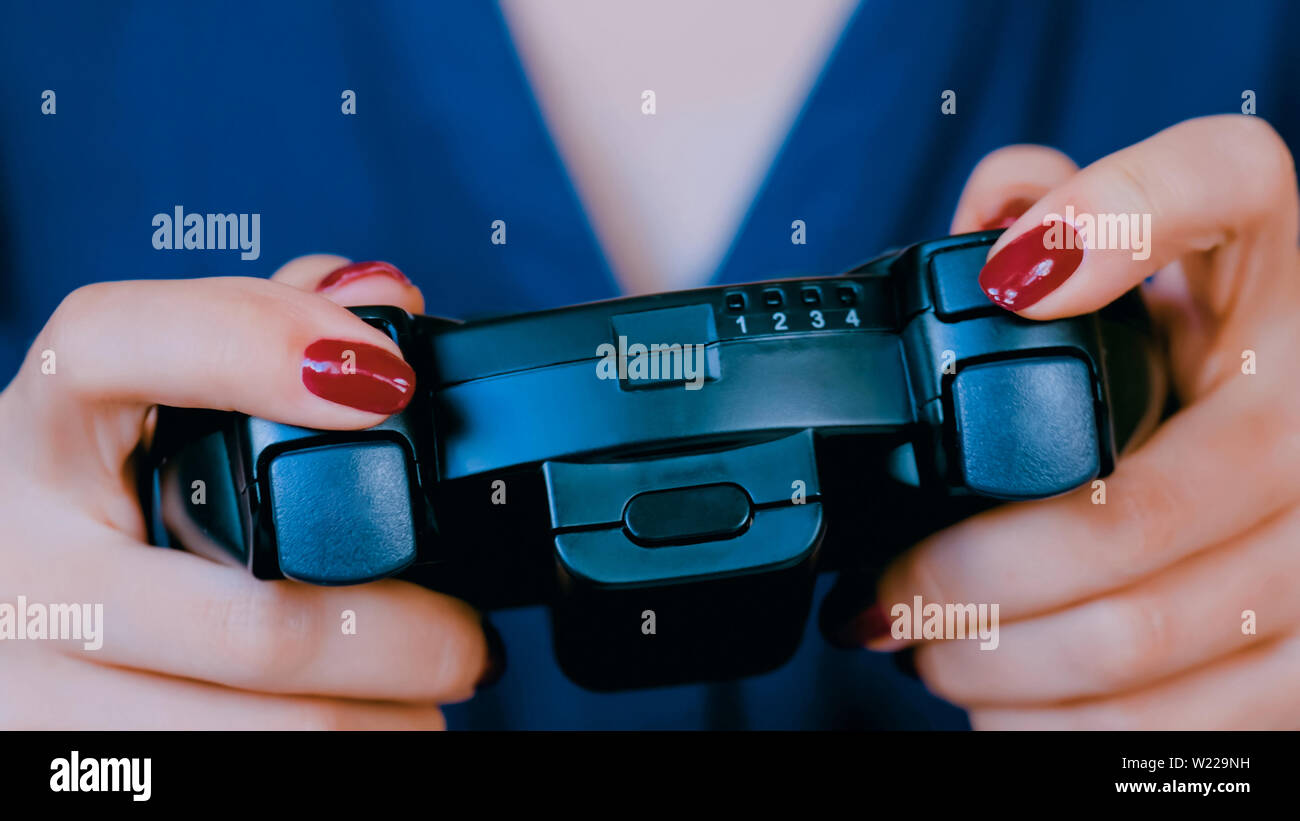 Gaming, hobby, technology and leisure time concept Stock Photo - Alamy