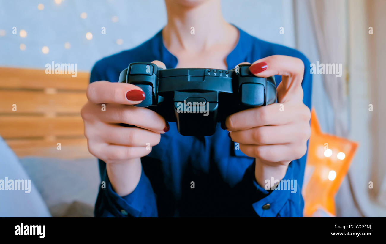 Gaming, hobby, technology and leisure time concept Stock Photo - Alamy