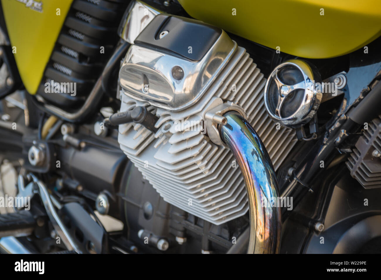 Motorbike Engine - Modern powerful performance road motorbike engine ...