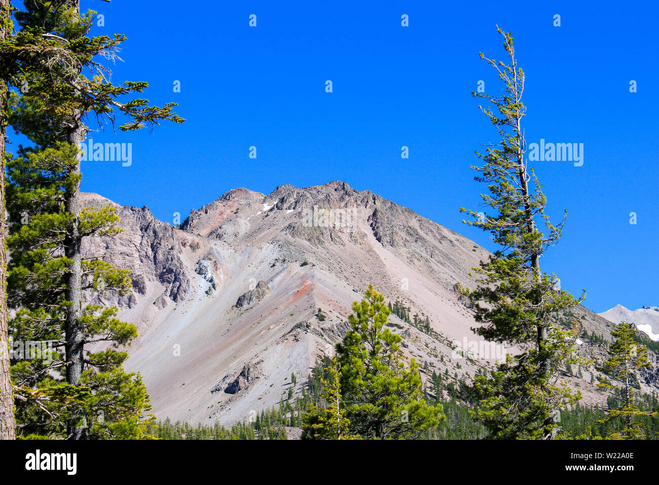 Mount Lassen Lassen Volcanic National Park California Usa Stock
