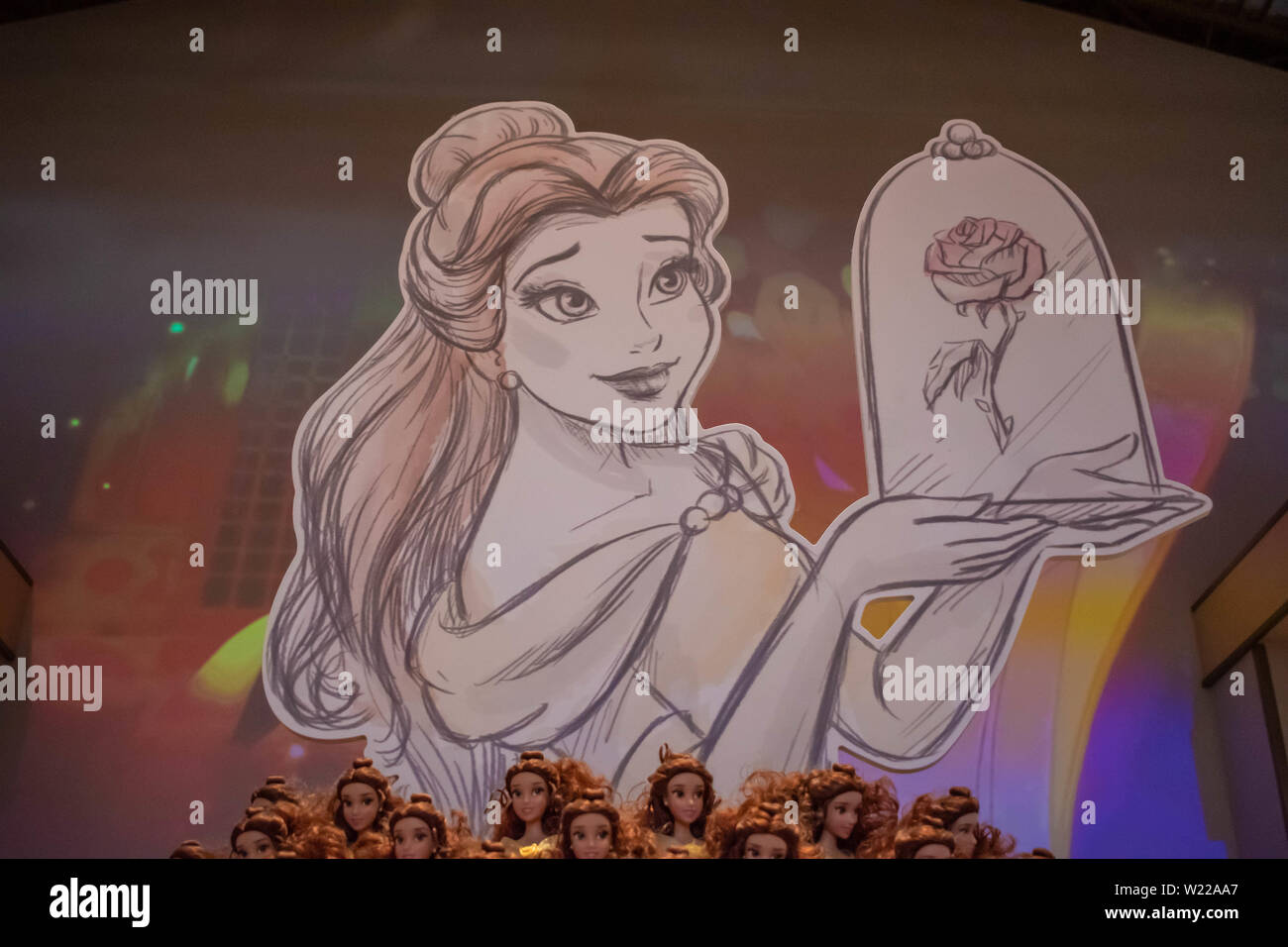 Orlando, Florida. June 15, 2019. Image of Beauty drawn by hand and ...