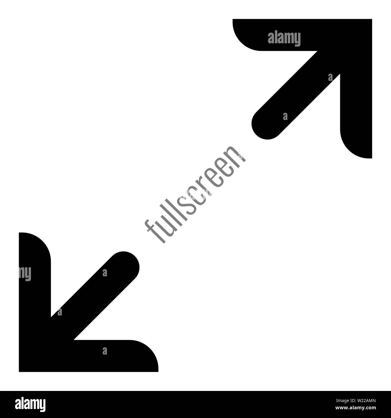 Modern and solid full screen icon for your design. Vector illustration ...