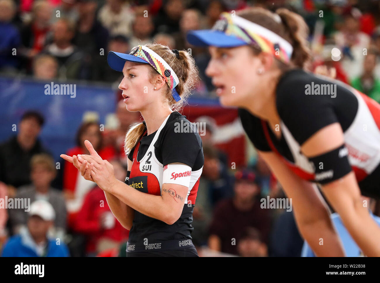 Hamburg, Germany. 05th July, 2019. Beach volleyball, World Cup ...