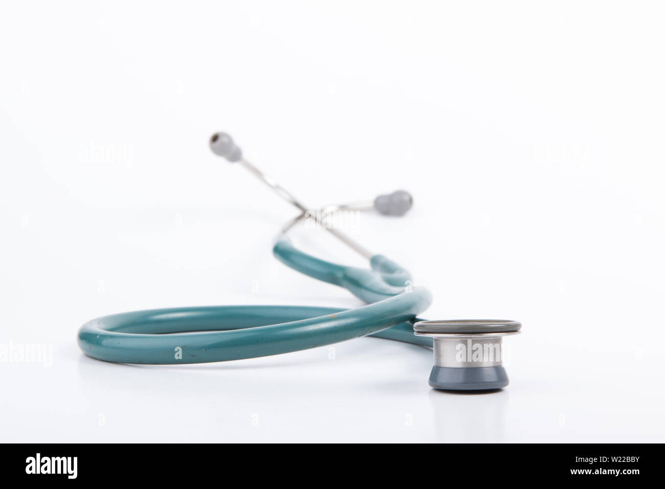 stethoscope on white background Stock Photo - Alamy
