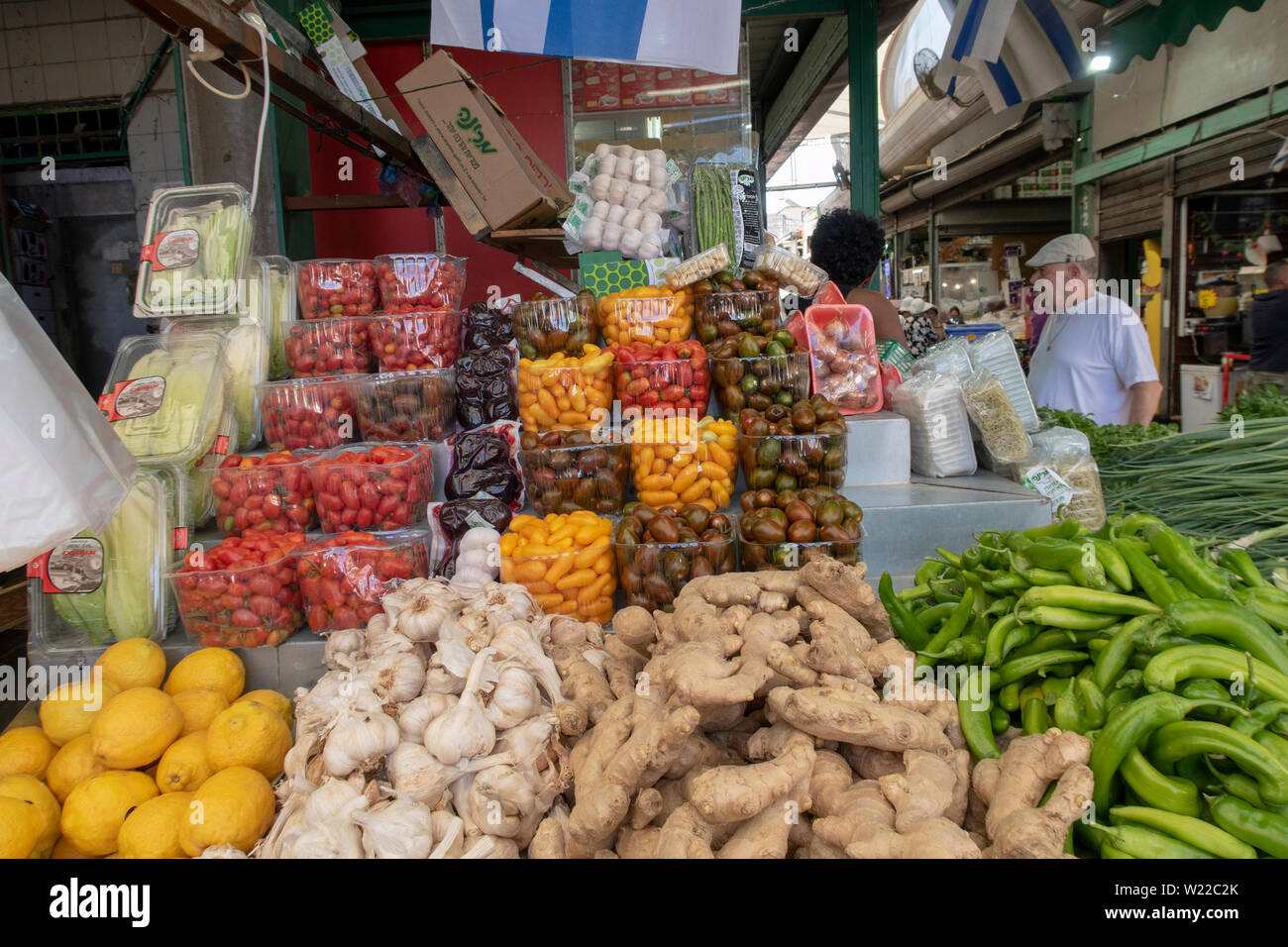 Top Sensational Things To Do In The HaTikva Market Stock Photo - Alamy