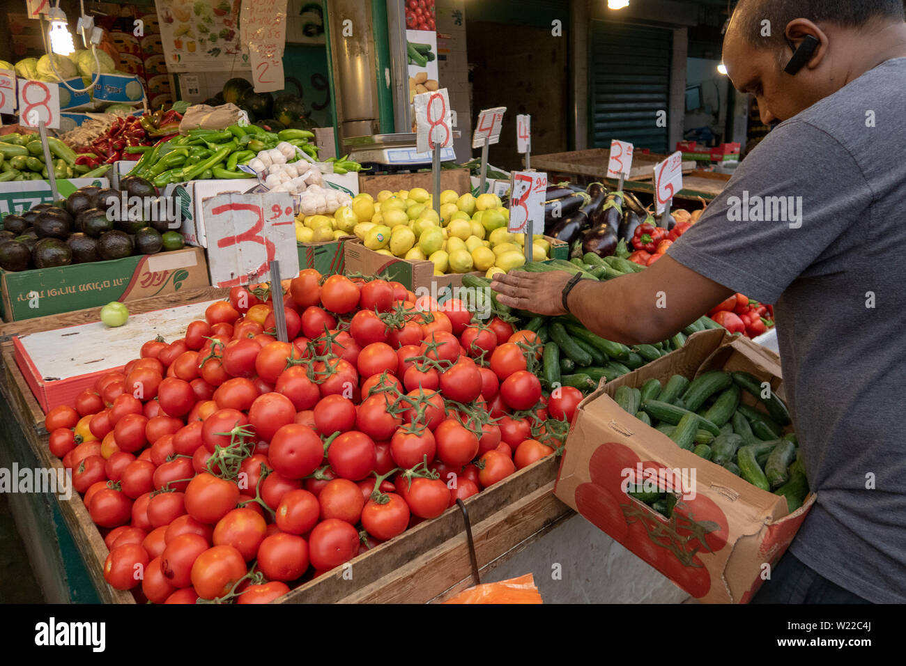 Top Sensational Things To Do In The HaTikva Market Stock Photo - Alamy