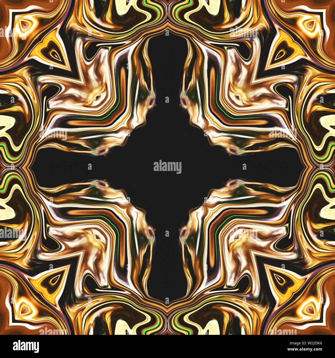 Liquid gold effect oil painting artwork. Creative luxury design. Golden ...