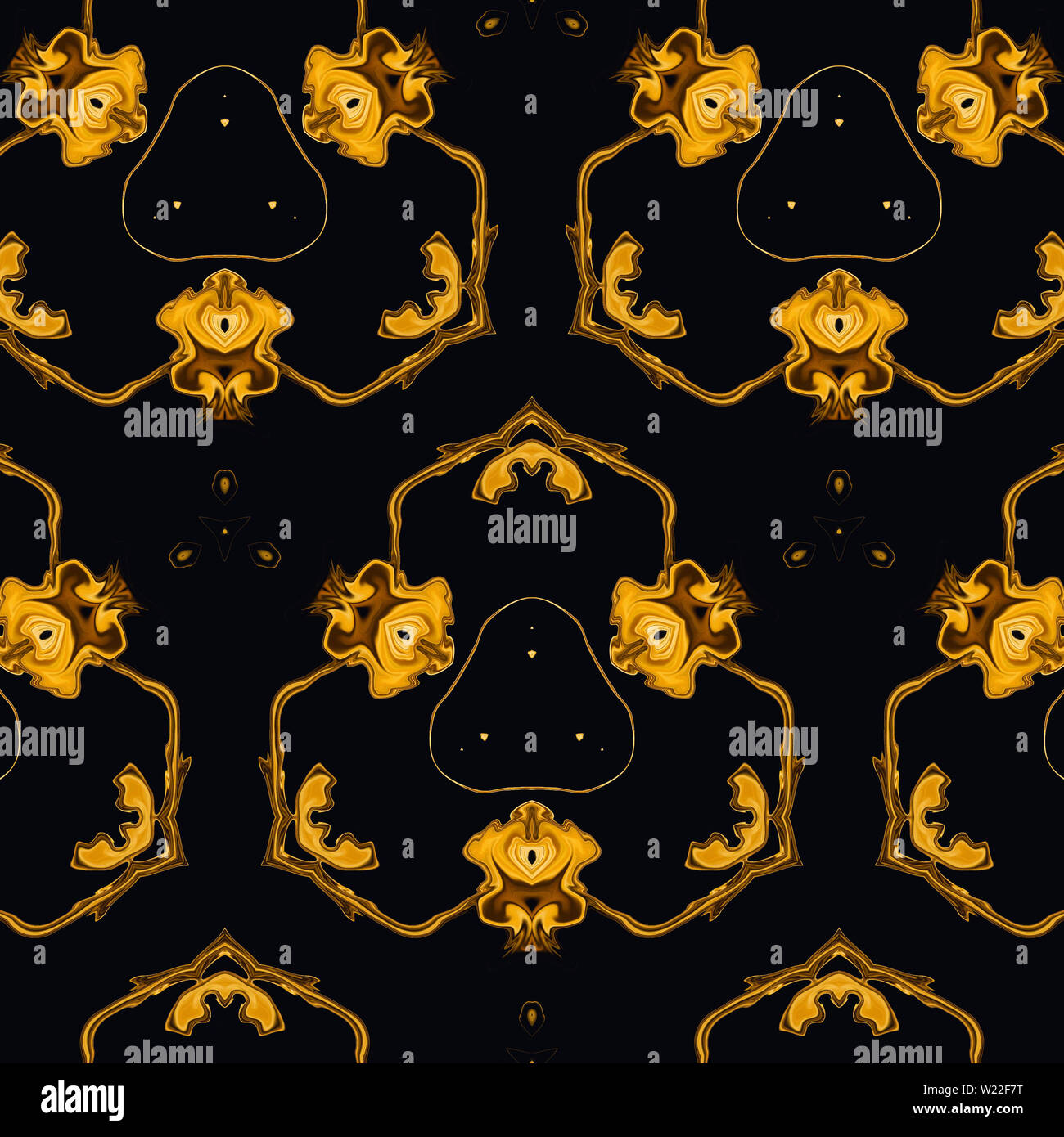 Gold design pattern backdrop. Liquid golden effect imitation. Surreal ...