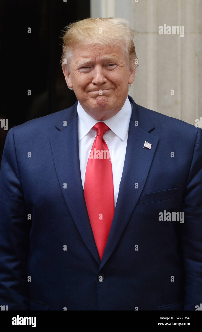Donald Trump State Visit to No. 10 Downing Street Featuring: Donald ...