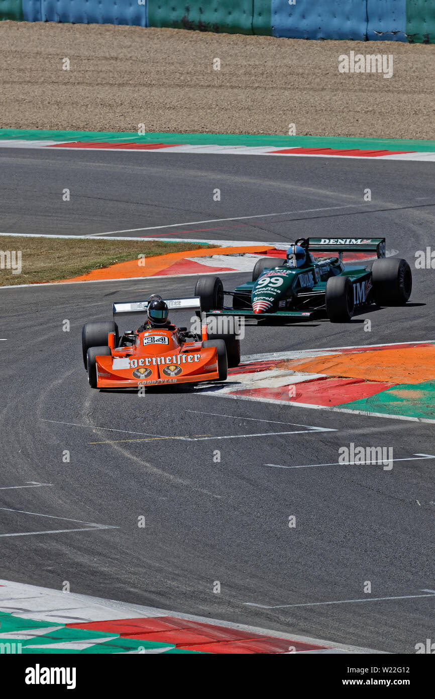 Open wheel single seater formula racing cars hi-res stock photography ...