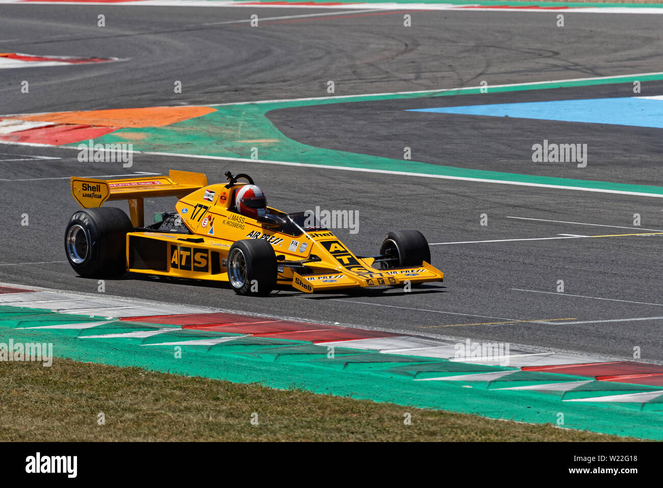 Open wheel single seater formula racing cars hi-res stock photography ...