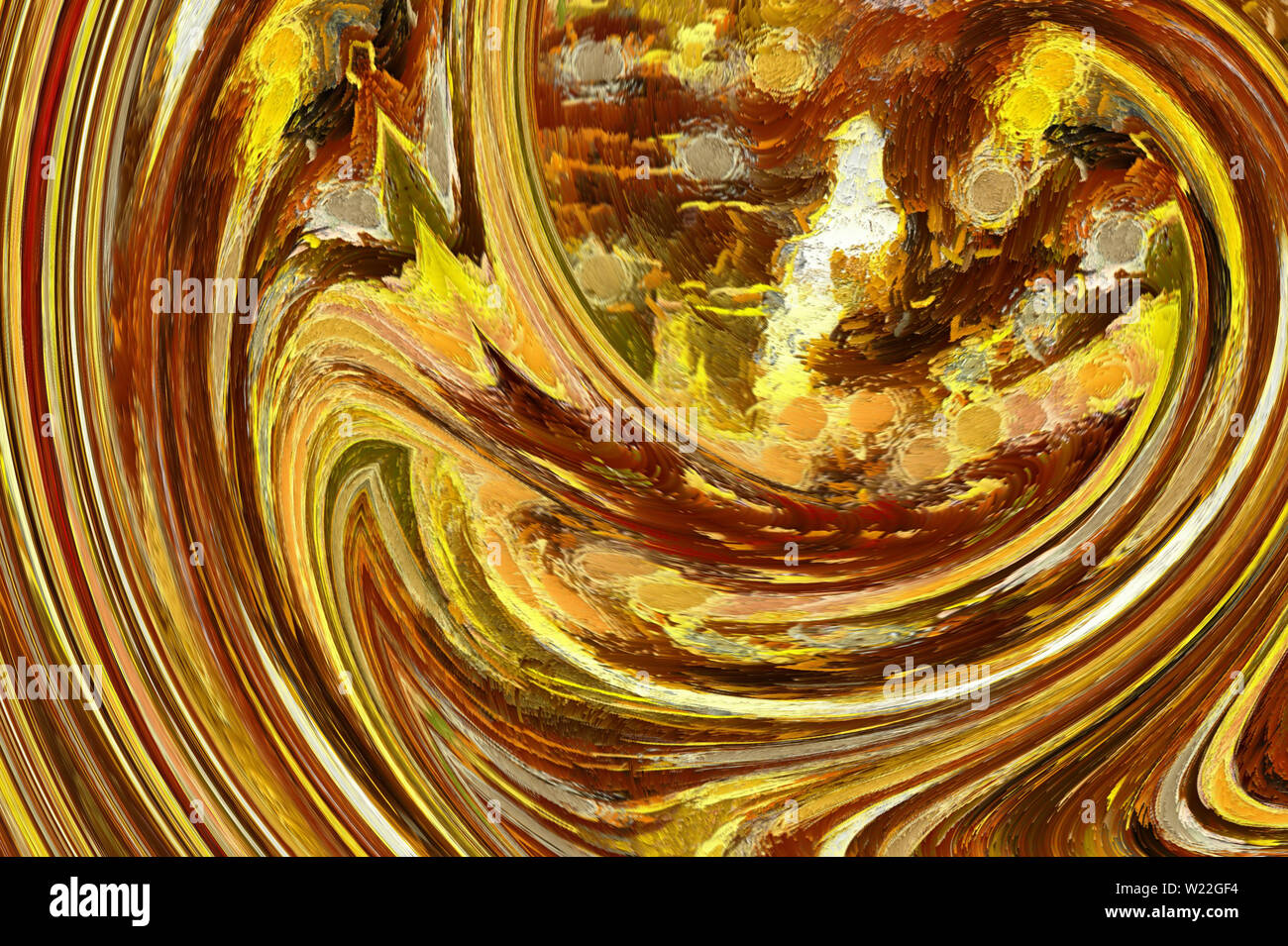 Abstract gold background. Fractal art. Rich creative pattern. Liquid ...