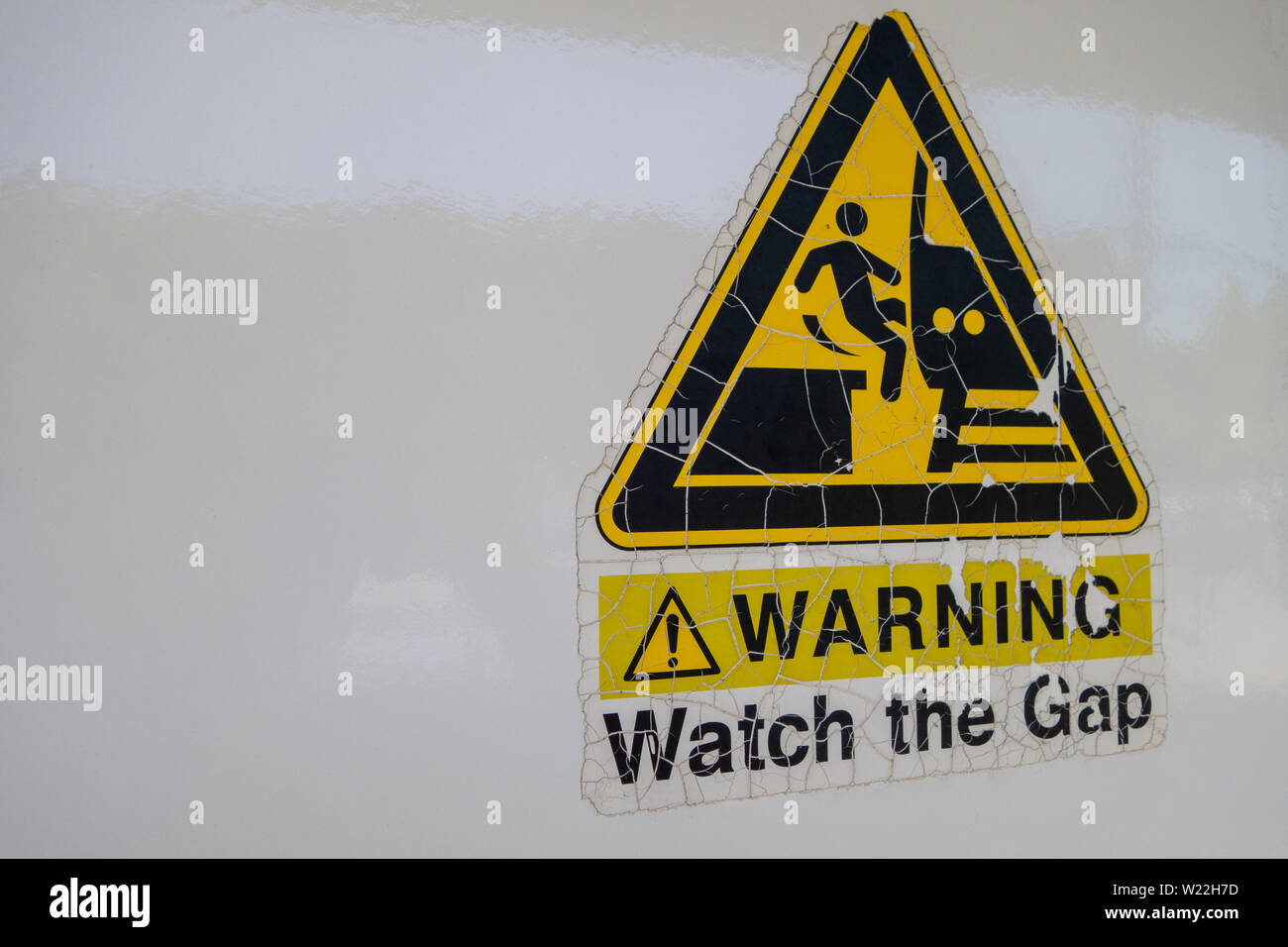 Warning sign falling person hi-res stock photography and images - Alamy