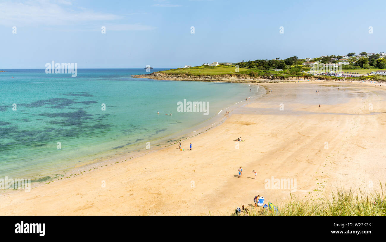 A Summer day at Daymer Bay in North Cornwall, UK. Taken on 27th June ...