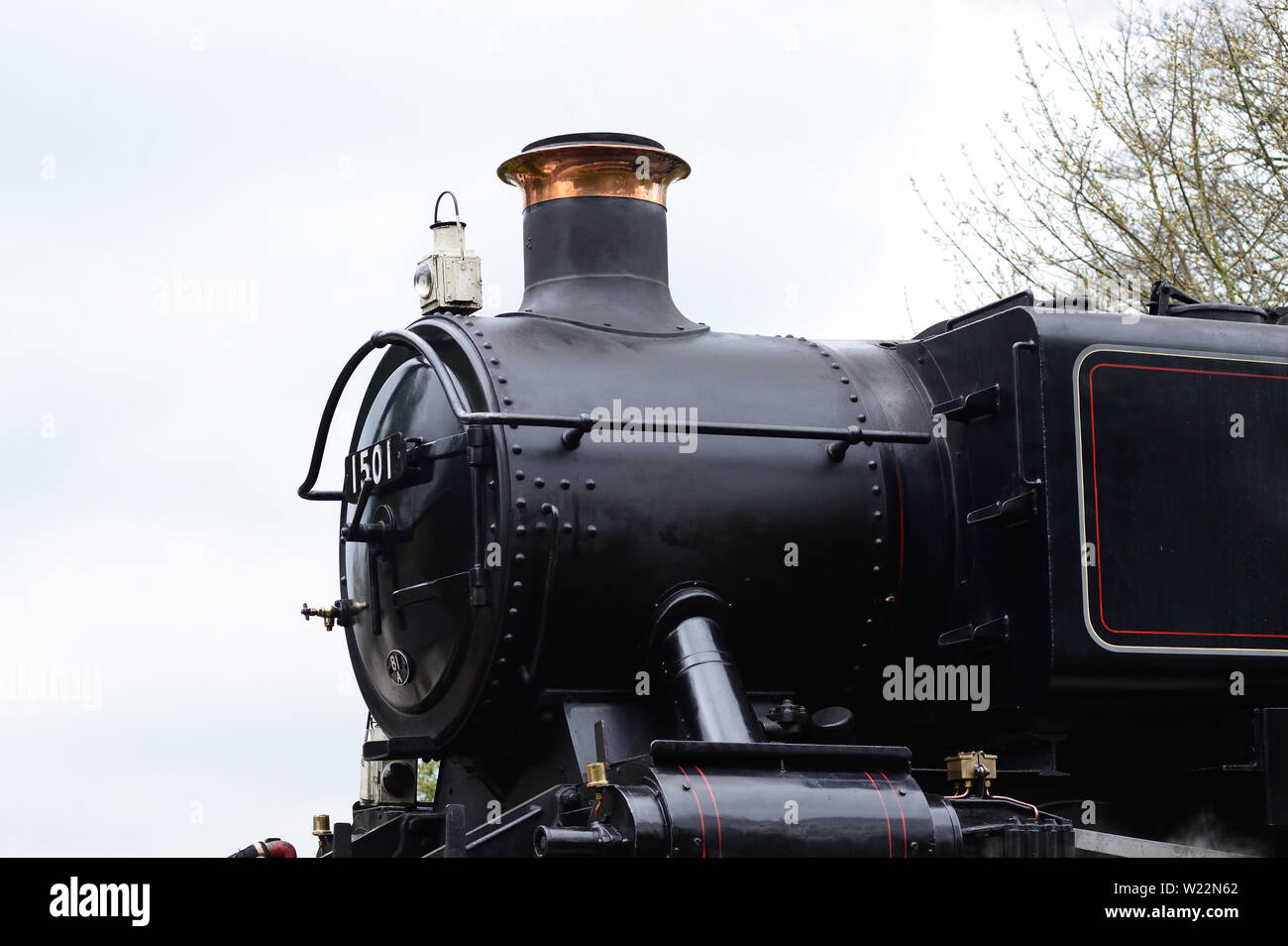 GWR class 1500 pannier tank No 1501 at Buckfastleigh during the South ...