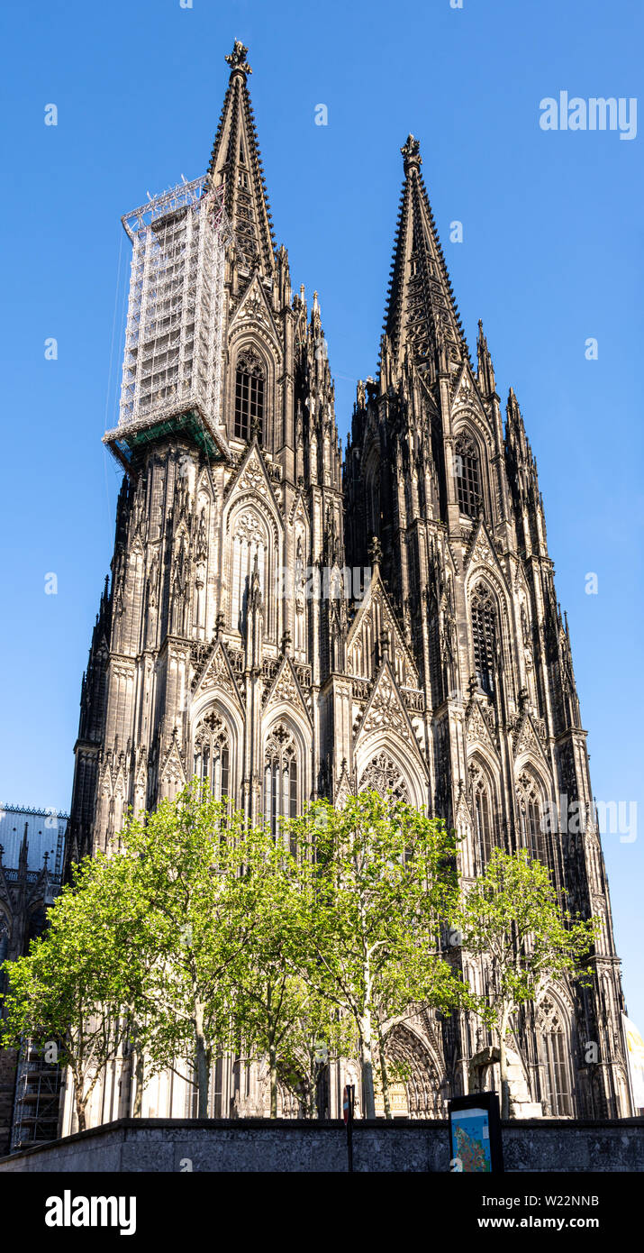 Towers of the famous Cologne Cathedral Stock Photo - Alamy