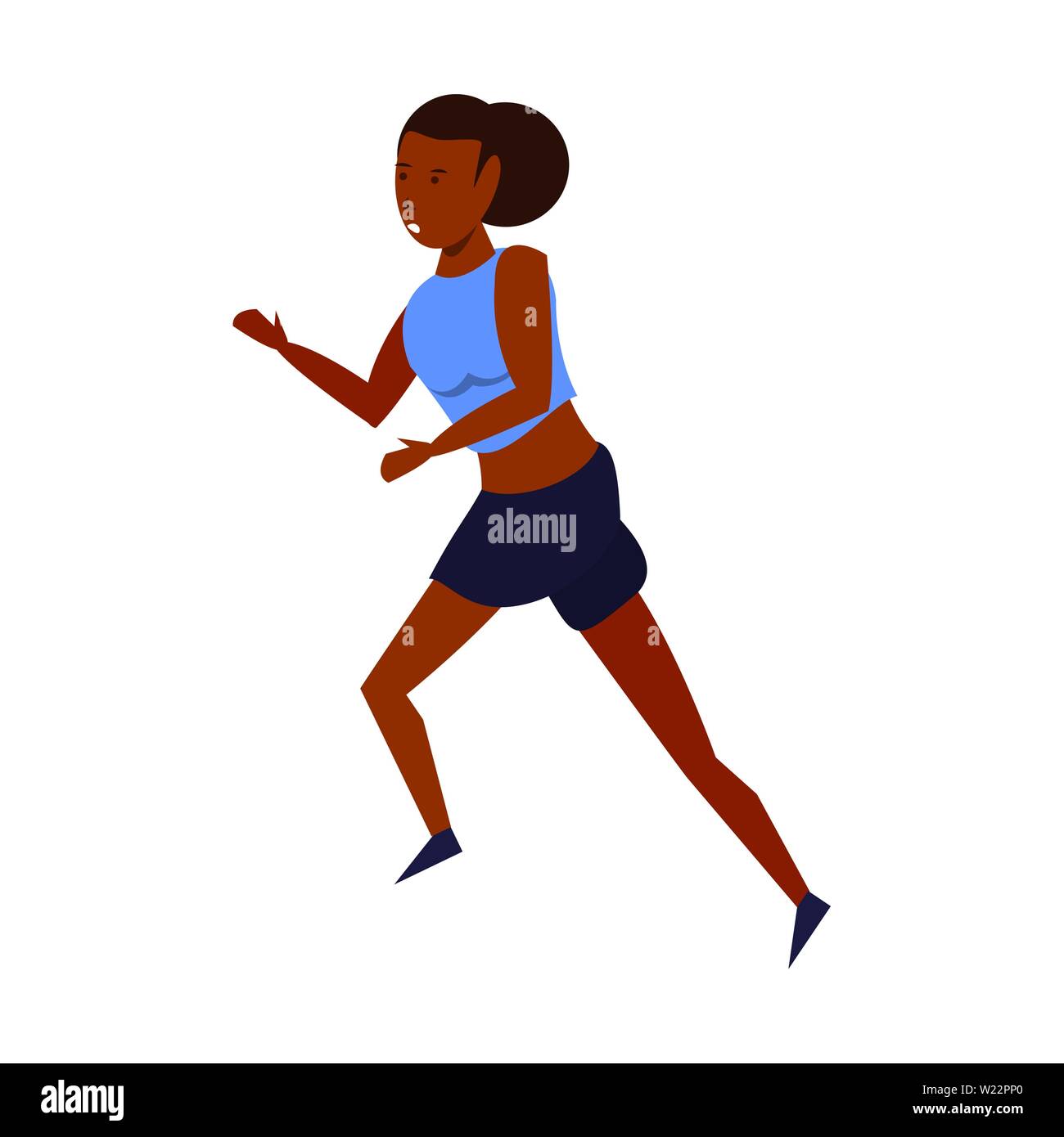 Woman athlete running avatar hi-res stock photography and images - Alamy