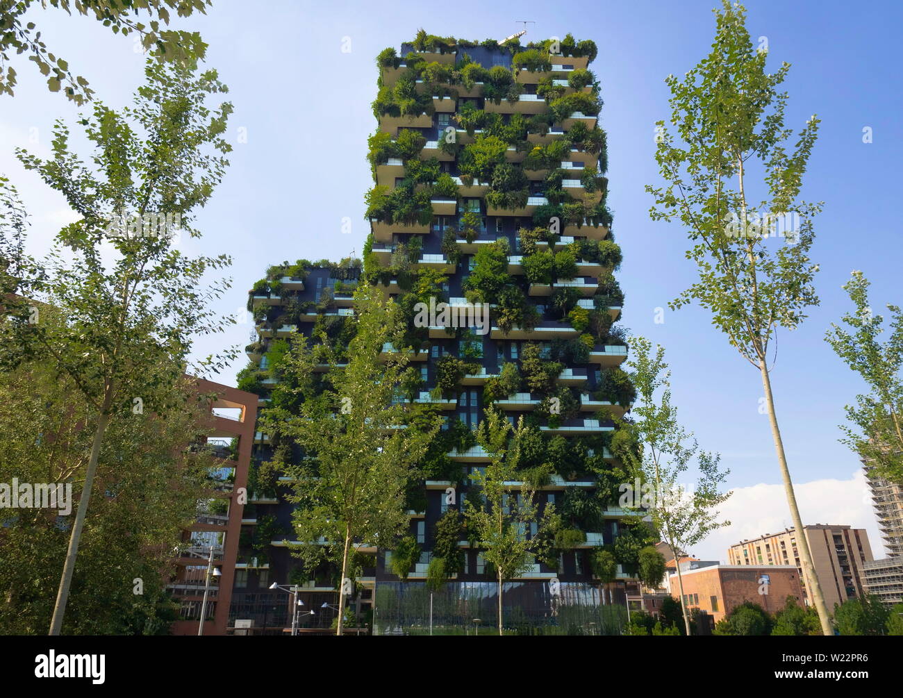 MILAN, ITALY - 4 July 2019: Bosco Verticale - Vertical Forest ...