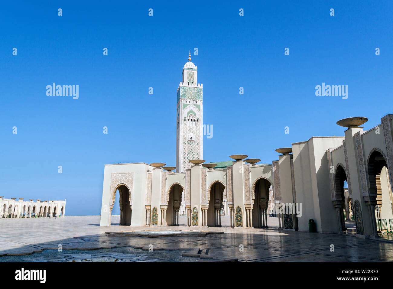 Panoramic Views of Hassan II Mosque in Casablanca, Morocco Stock Photo ...