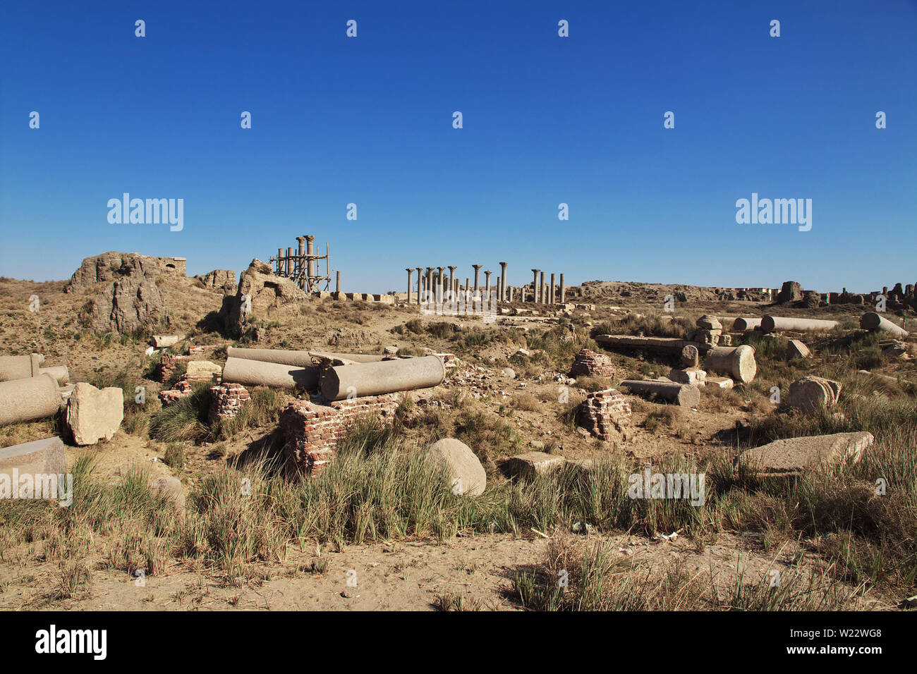 The Roman ruins in El Minya, Egypt Stock Photo - Alamy